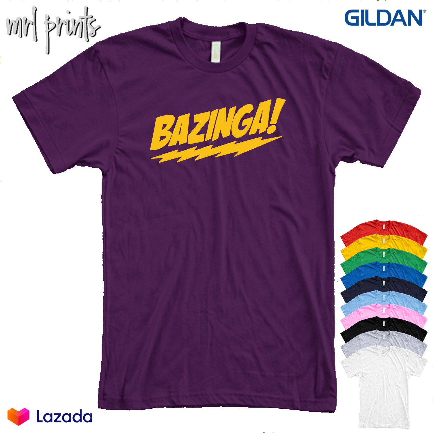 Bazinga Tshirt Unisex MRL Prints Gildan Cotton Shirt Binge Series Big ...
