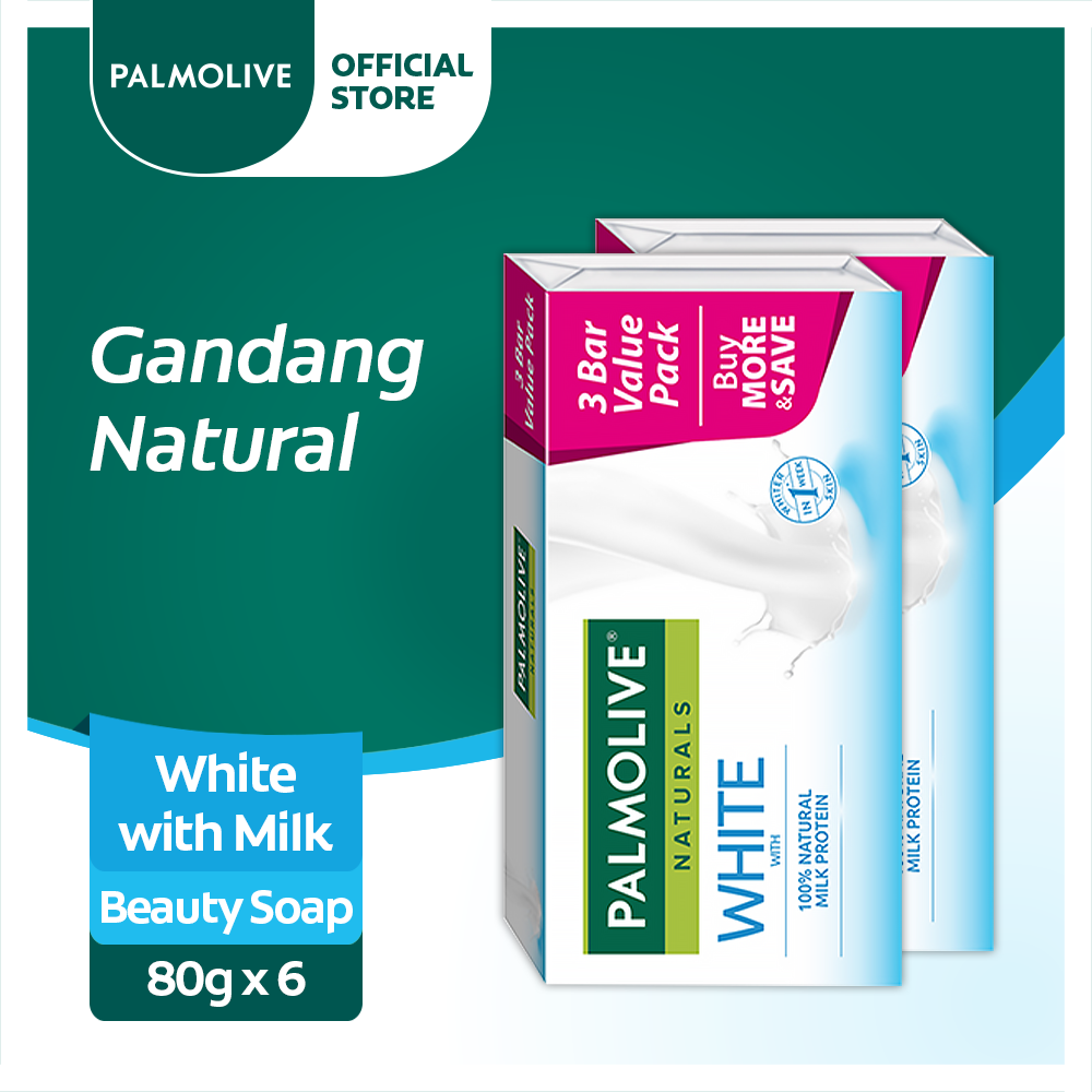 Palmolive Naturals Energizing Glow Bar Soap - with Milk Protein, For ...