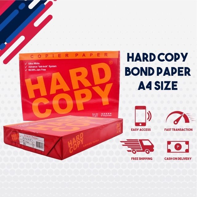 Hard Copy A4 Bond Paper 500 Sheets (1 Ream) | ubicaciondepersonas.cdmx ...