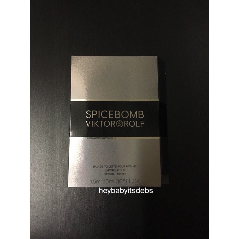 Authentic VR Spicebomb Pour Homme (Men) EDT Extreme Night Vision Sample ...