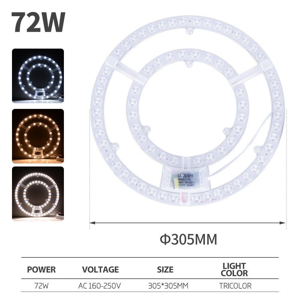 220V 48W 72W 3-gears adjustable color LED Module Source Ceiling Lights ...