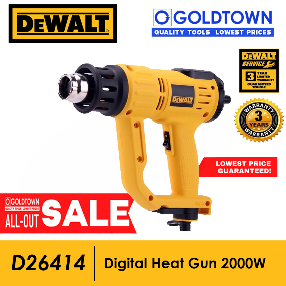 DeWALT - Digital LED Heat Gun 2000W D26414 Original Powertools | Lazada PH
