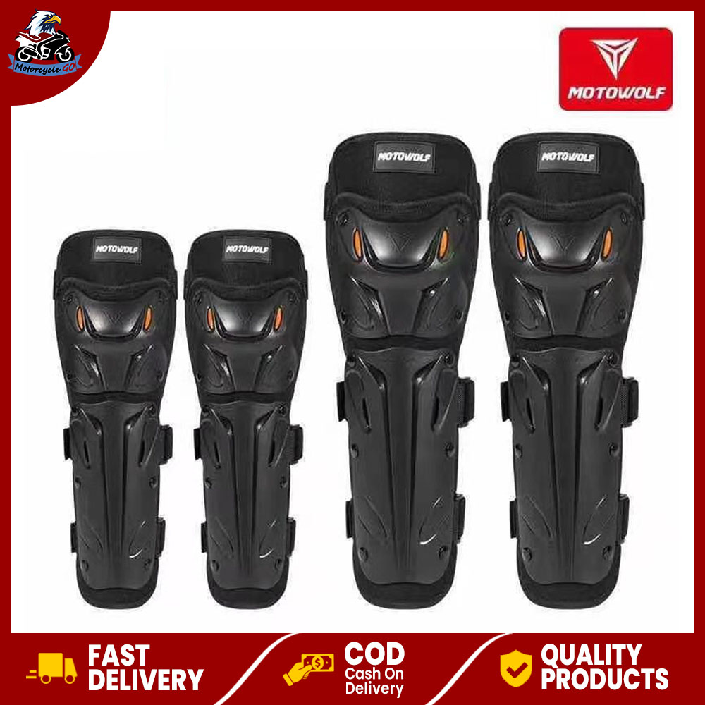 MOTOWOLF Original LONG Knee & Elbow Protective Gear Flexible Support ...