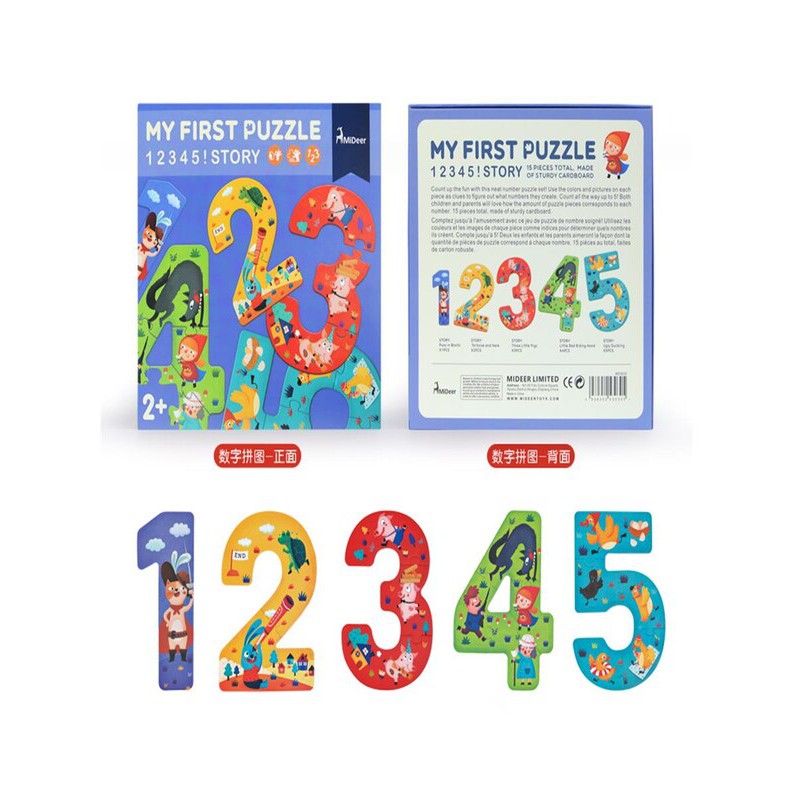 ;>`Mideer My First Puzzle 12345 story md3030 | Lazada PH