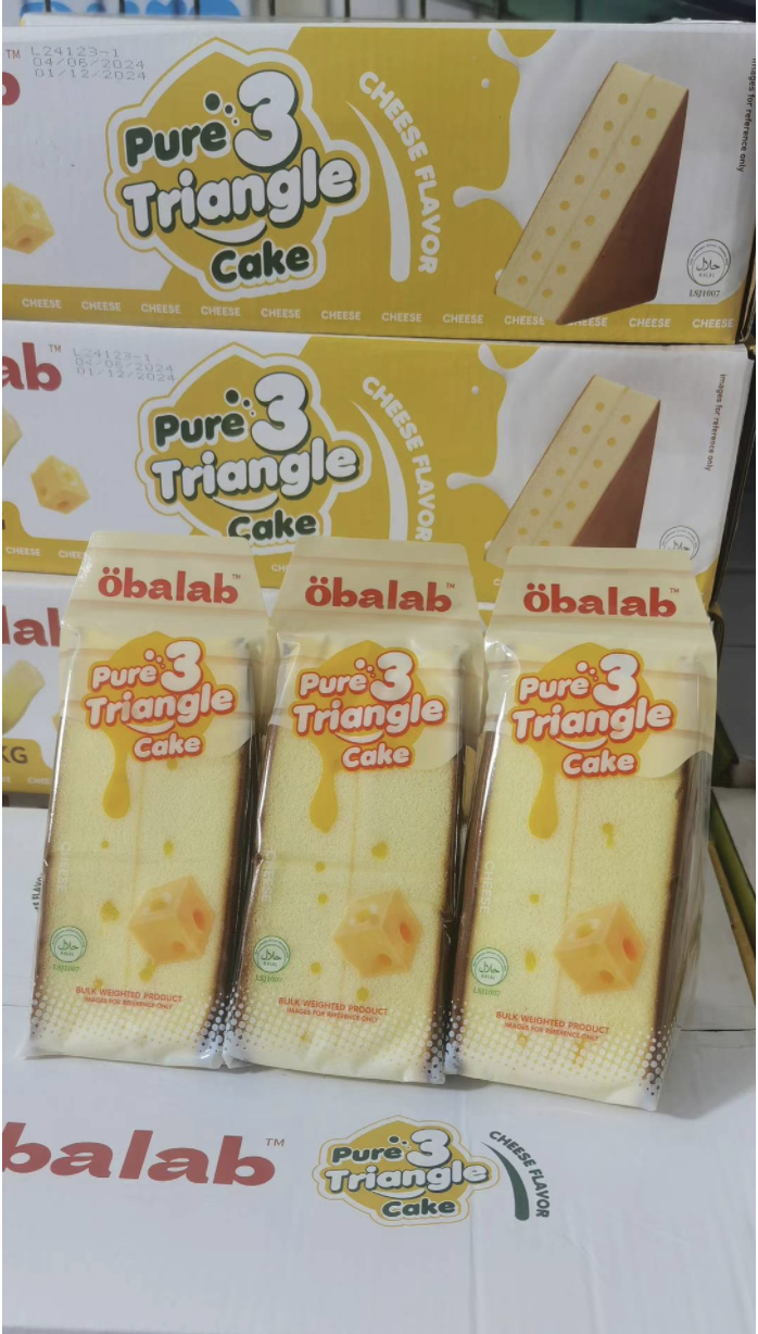 Obalab Indonesia Pure 3 Triangle Cake Matcha Chocolate Strawberry ...