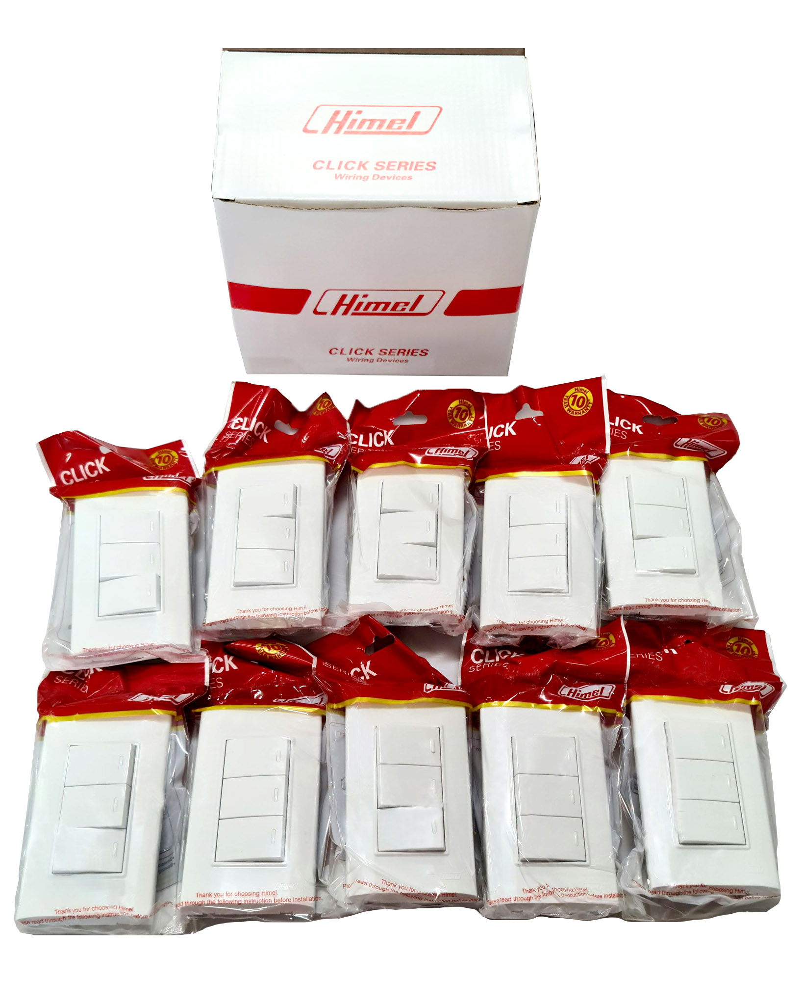 HIMEL 3 GANG 1 WAY SWITCH (BOX OF 10) | Lazada PH