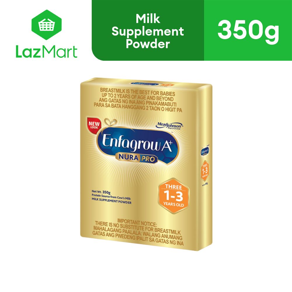 Enfagrow A+ Three Nurapro 350g Milk Supplement Powder for 1-3 Years Old ...