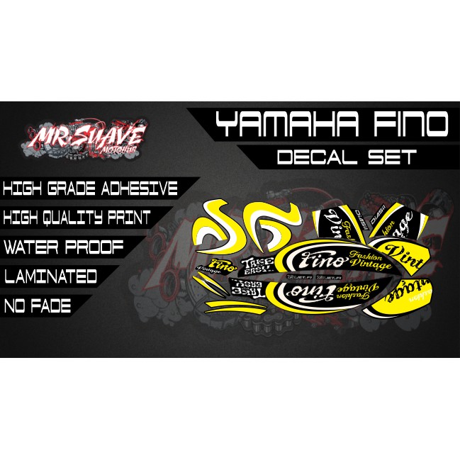 Yamaha Fino Decals Set | Lazada PH