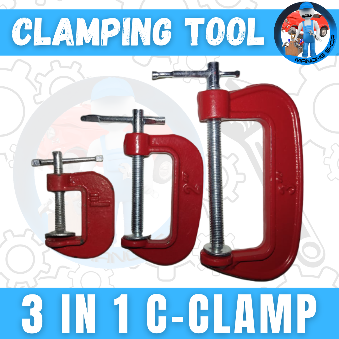 Manong Shop 3 In 1 Mini C-Clamp 25Mm 50Mm 75Mm Clamping Tool Carpentry ...