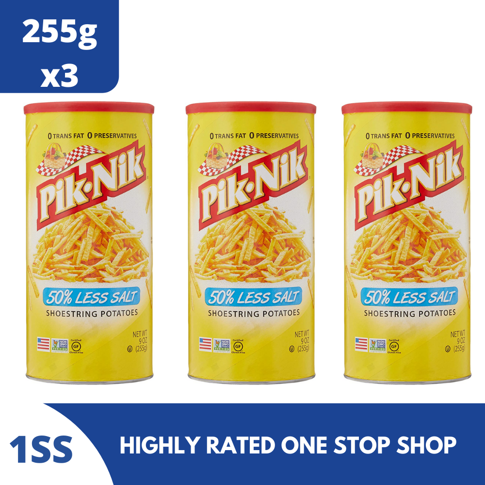 Pik-Nik 50% Less Salt Shoestring Potatoes, 9 oz set of 3 | Lazada PH