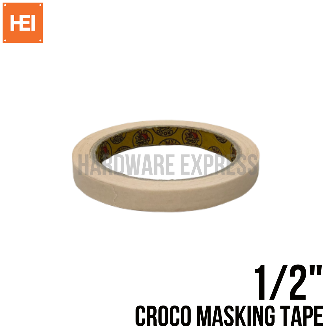 Croco Masking Tape 1/2" , 3/4" , 1" , 2" | Lazada PH