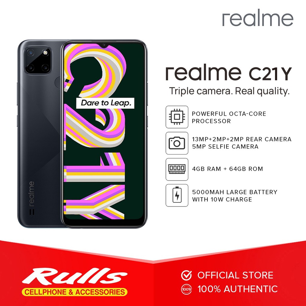 Realme C21Y Smartphone 4GB RAM 64GB ROM Powerful Octacore Processor ...