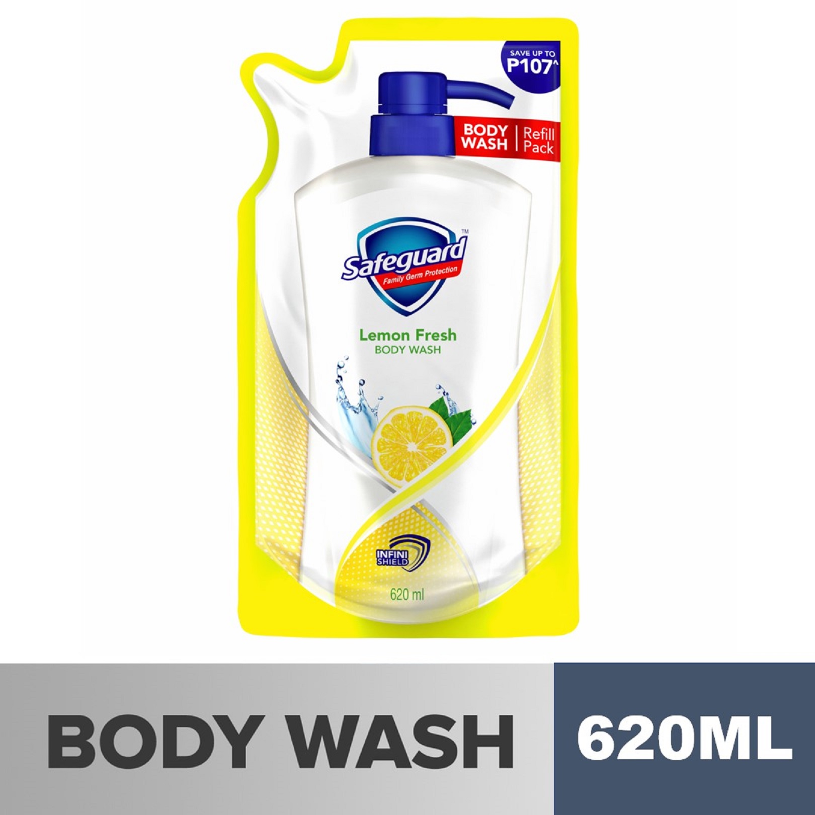 SAFEGUARD Body Wash Lemon Fresh Refill 620ml | Lazada PH