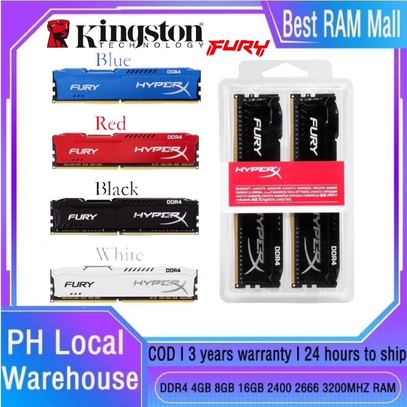 【Free shipping】Kingston Hyperx DDR4 RAM 16GB/32GB 2PCS Kit 2400MHz/2666MHz/3200MHz DIMM Desktop ...