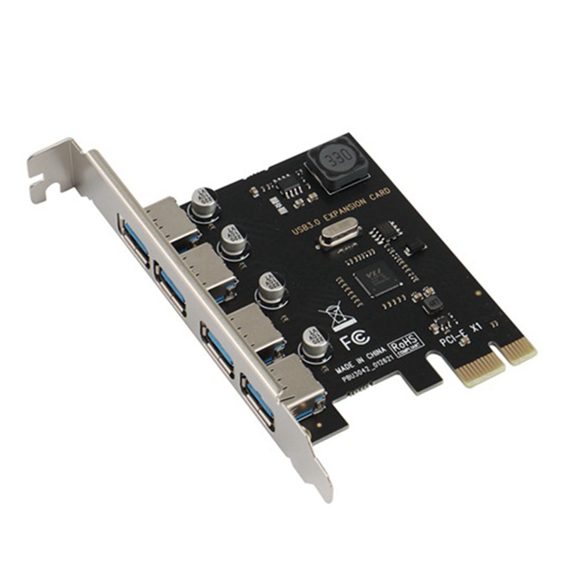 SSU 4 Port USB 3.0 PCI-E Expansion Card PCI Express PCIe USB 3.0 HUB ...