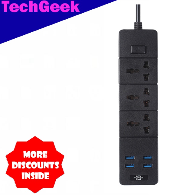 TG TB-T08 Strong & Durable 2500W High Power 4 USB Port & 3 Universal ...