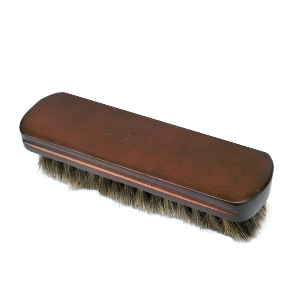 【Ready Stock】Horsehair Shoe Brush Long Wood Handle Brush Shoe Boot ...