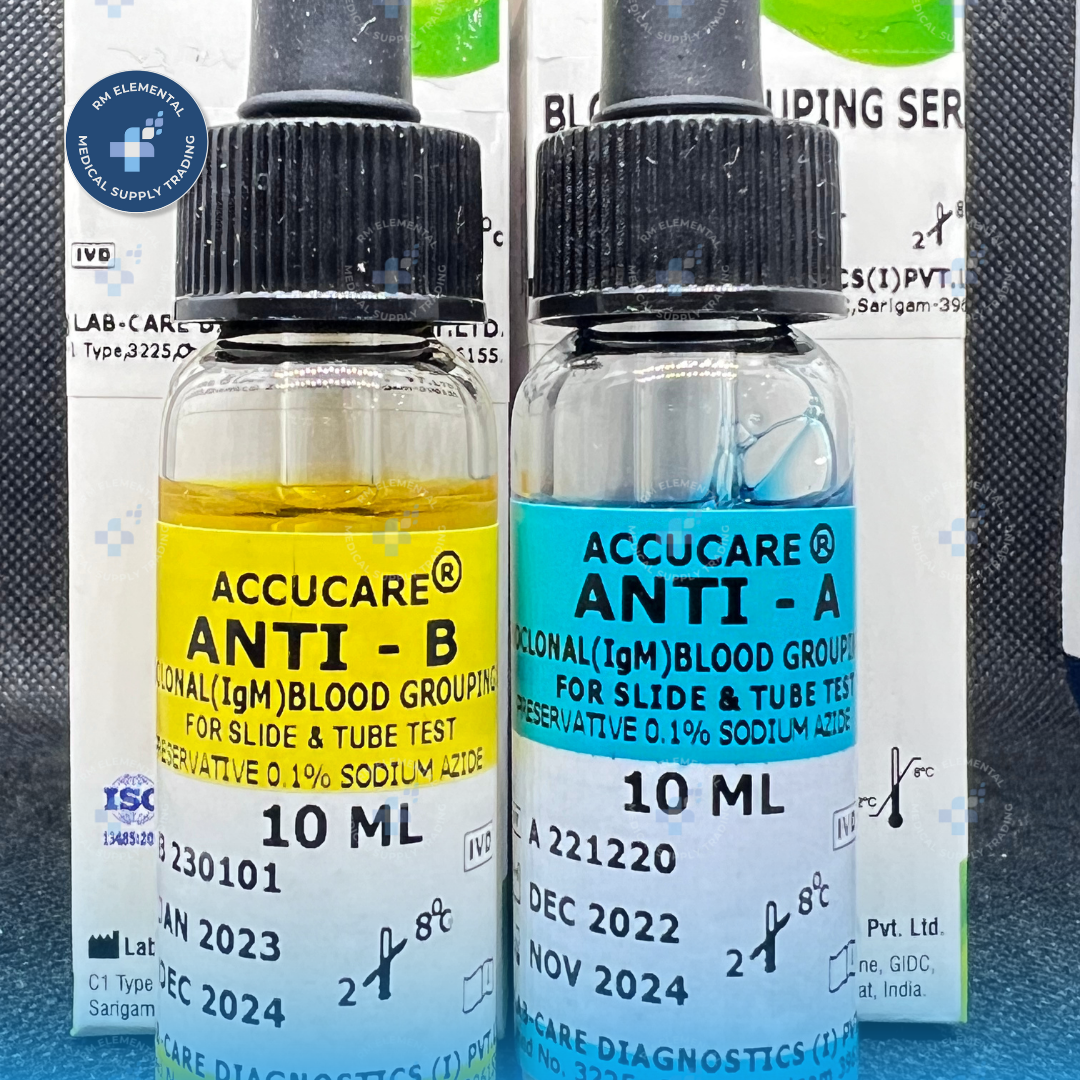 BLOOD TYPING SERA ANTI A&B SET/ ANTI D (ACCUCARE) | Lazada PH