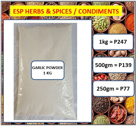 Garlic Powder (Imported from India) 250gm, 500gm, 1kg | Lazada PH