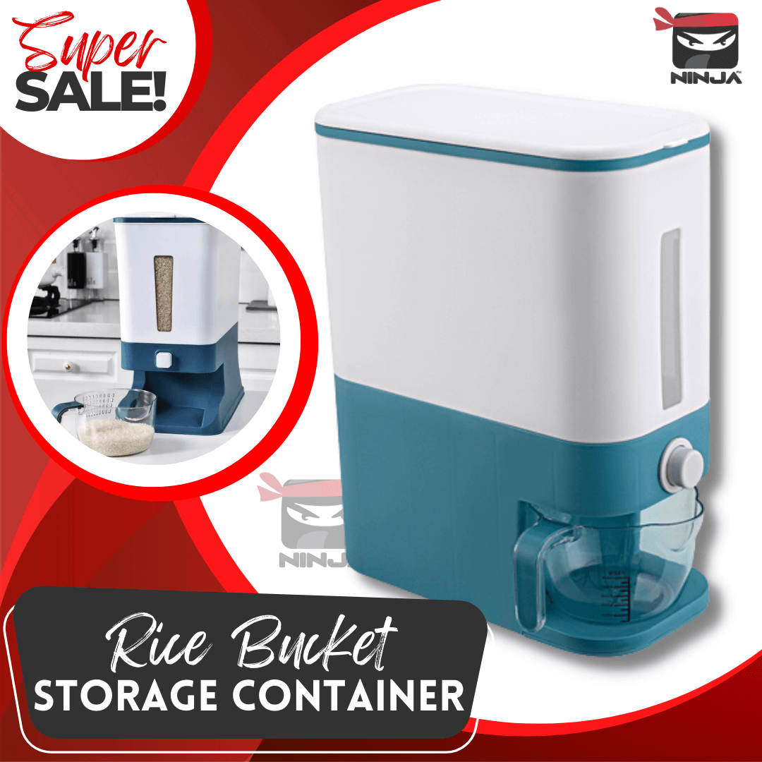 Original 12 KG Scaled Rice Dispenser With Measuring Cup, Lagayan Ng ...