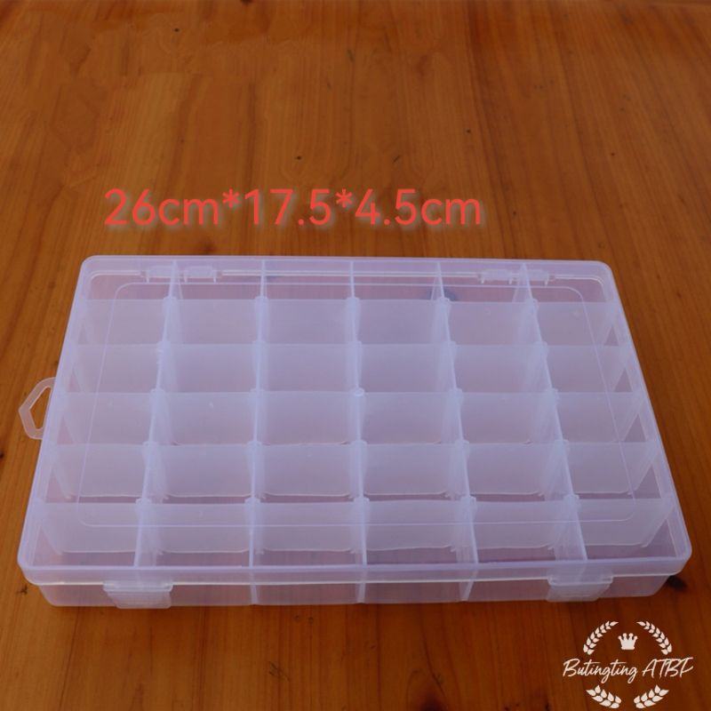 36 grid detachable transparent PP plastic storage box jewelry beaded ...