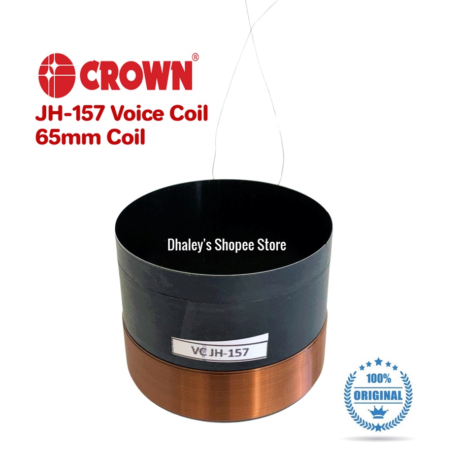 Original Crown JH-157 VOICE COIL ONLY 65mm speaker voice coil 700watts ...