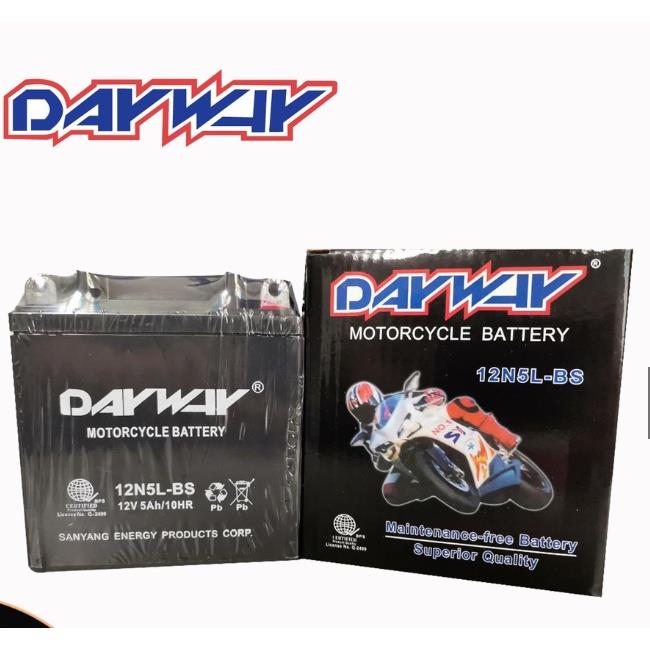 【COD】 Motorcycle Dayway 100 Original Battery 4L 5L | Lazada PH