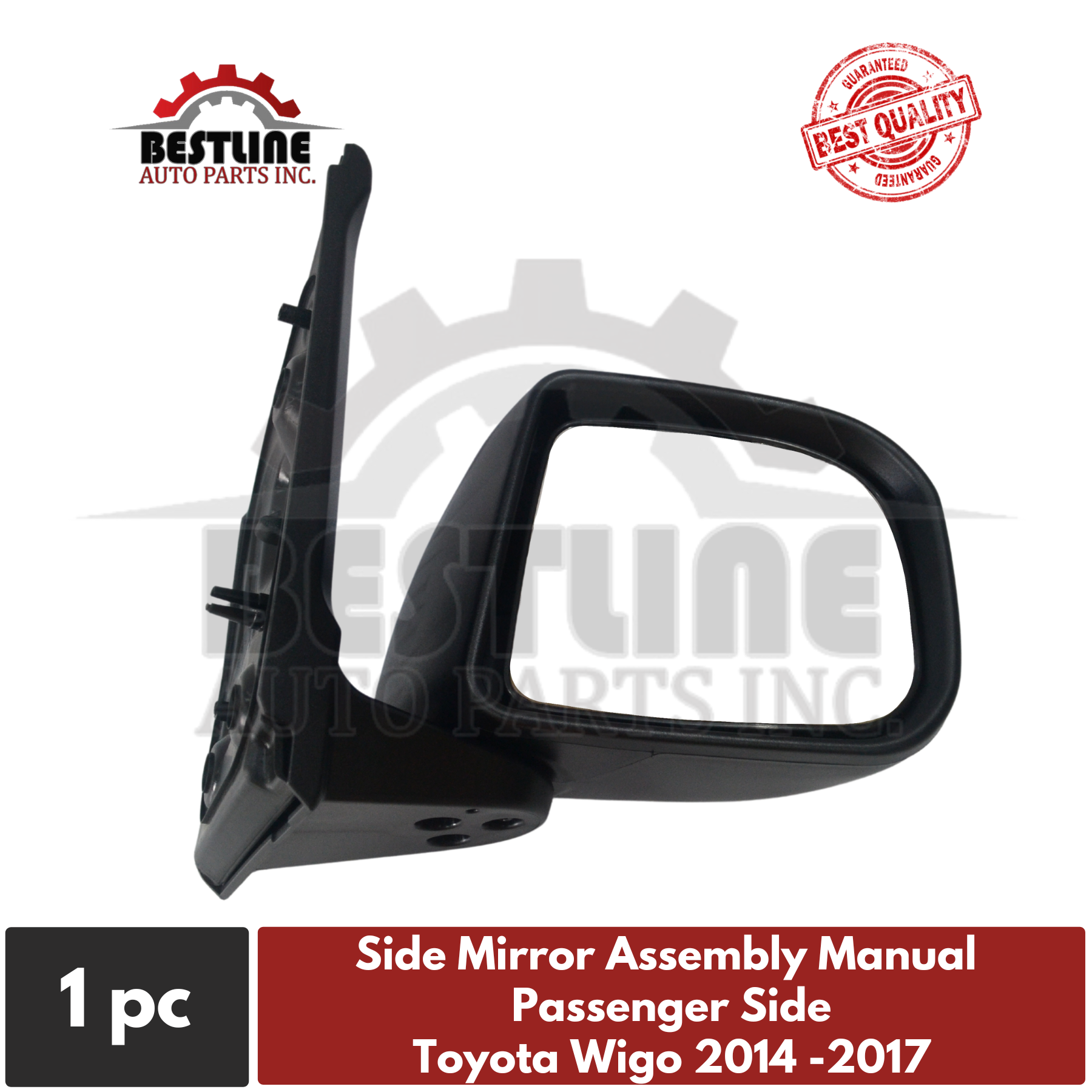Side Mirror Assembly Manual Passenger Side (Right Side) for Toyota Wigo ...