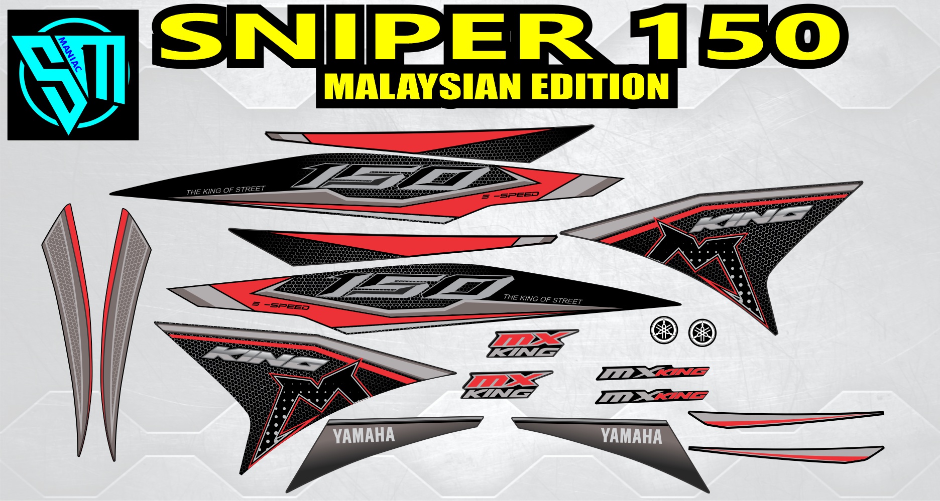 Sniper 150 decals,malaysian inspired | Lazada PH
