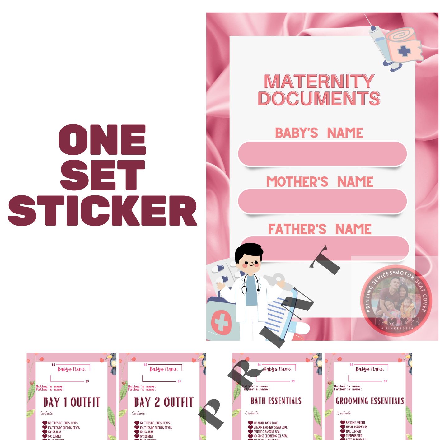 Baby Hospital Bag Labels Template at Margaret Ratliff blog