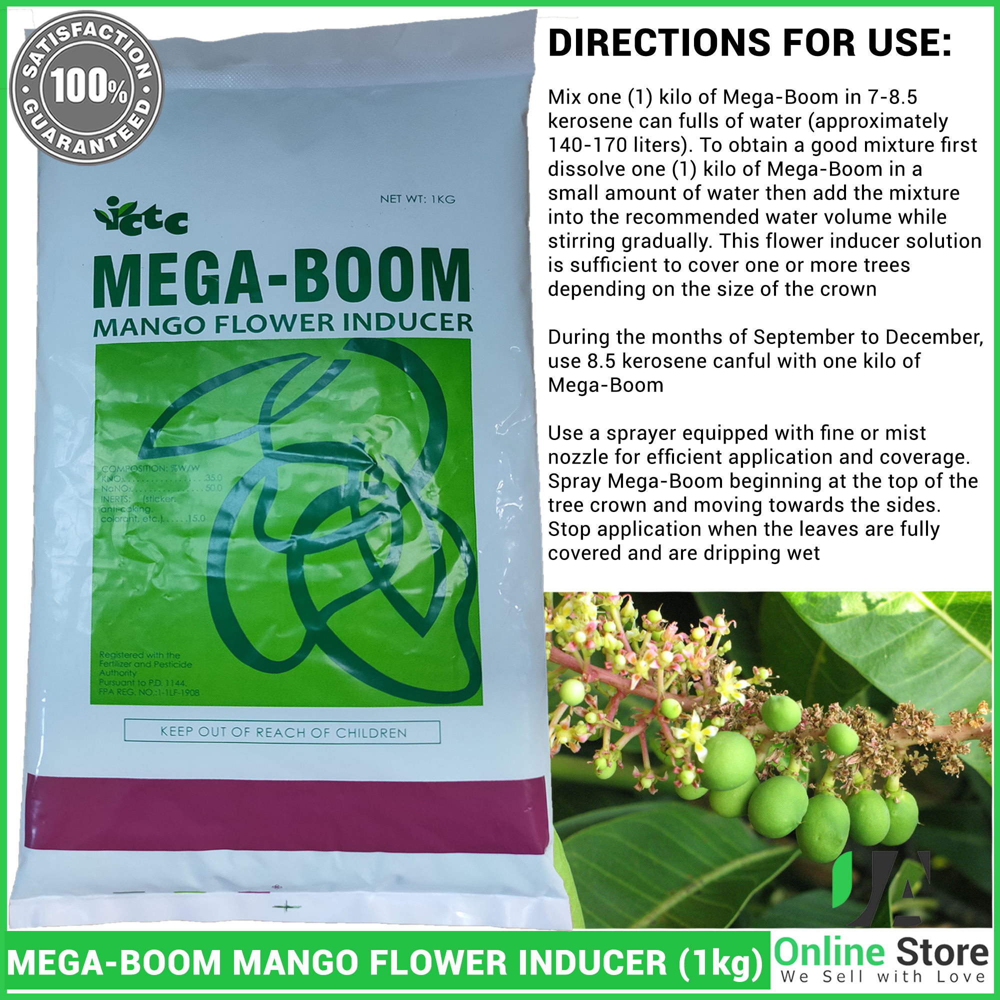 MEGA-BOOM MANGO FLOWER INDUCER (POTASSIUM NITRATE) 1kg by J&A Online ...
