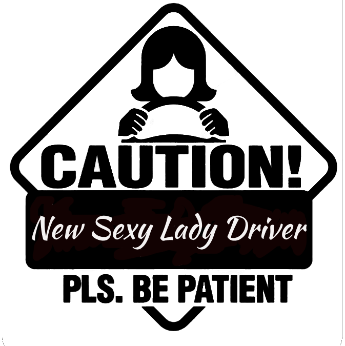 New Lady Driver Sign - Car Vinyl Sticker | Lazada PH