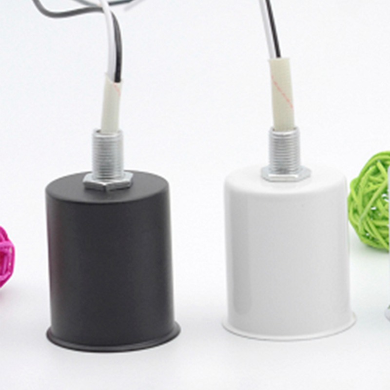 E27 Ceramic Screw Base Round LED Light Bulb Lamp Socket Holder Adapter ...