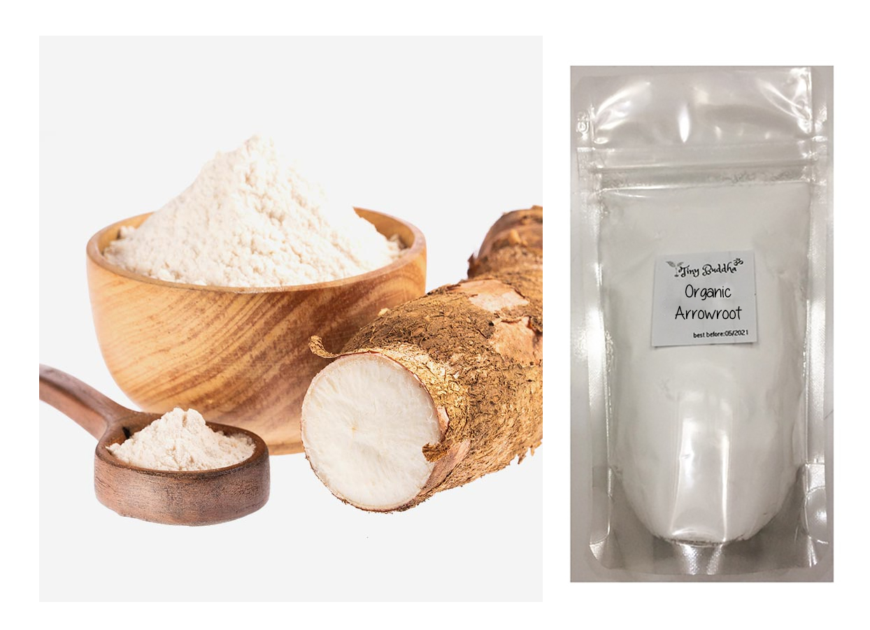 organic arrowroot powder flour food grade 100g 250g maranta arundinacea ...