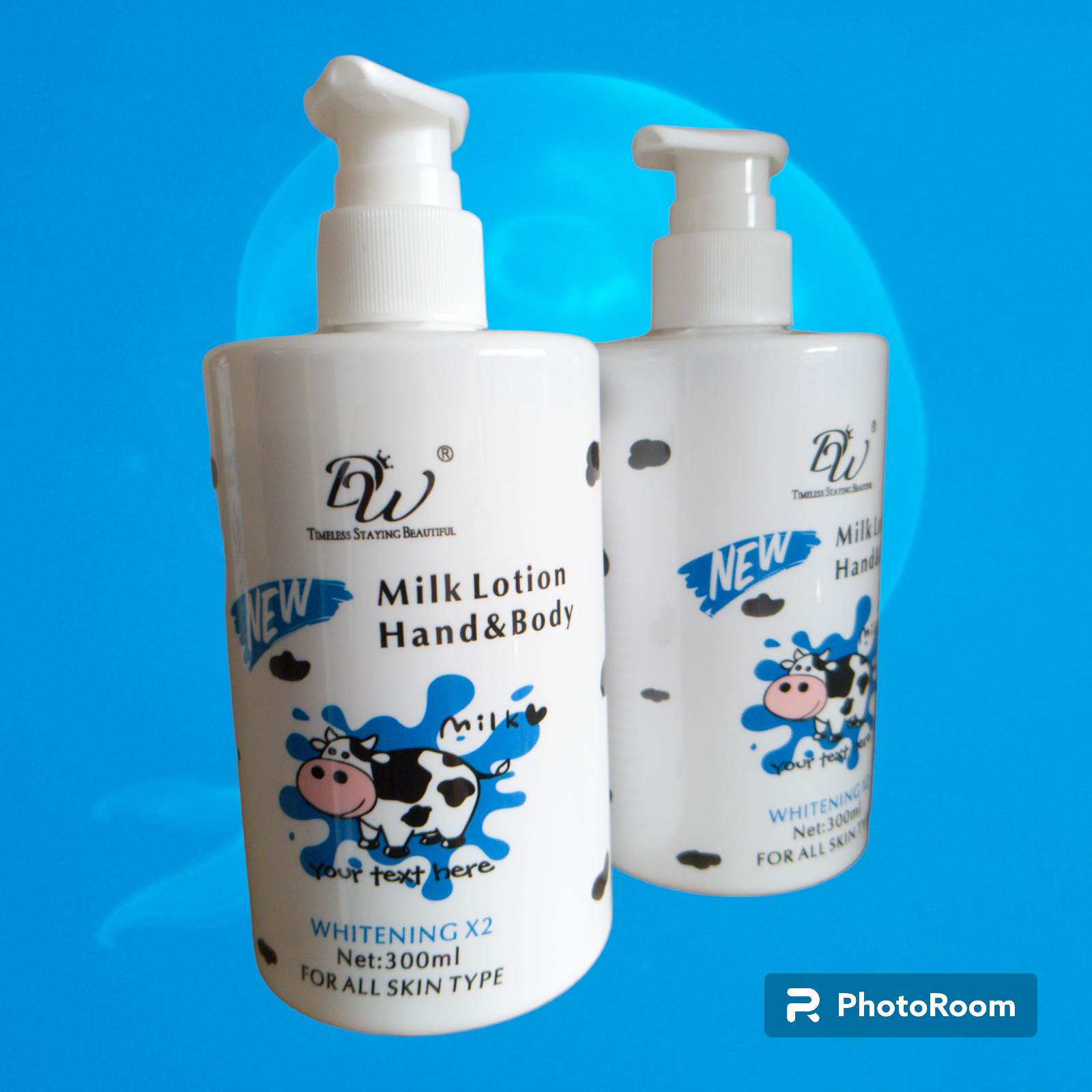 DW, MILK LOTION HAND AND BODY LOTION, DOUBLE WHITENING,300ML - 1Bottle ...