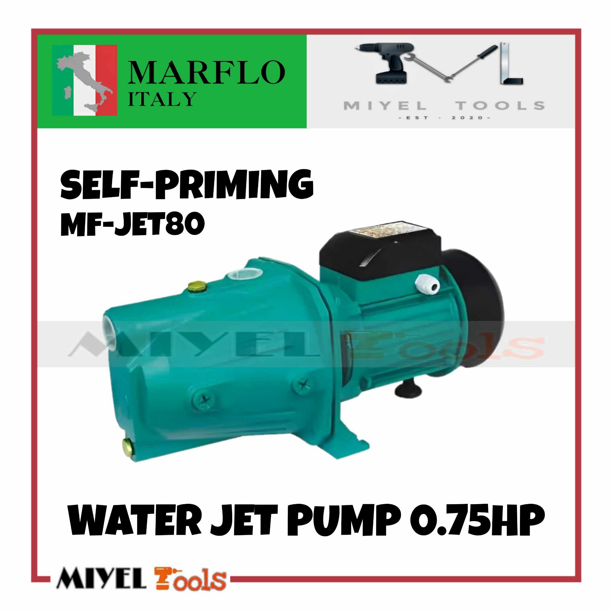MARFLO ITALY Self-Priming Jet Pump 0.75HP MF-JET80 | Lazada PH