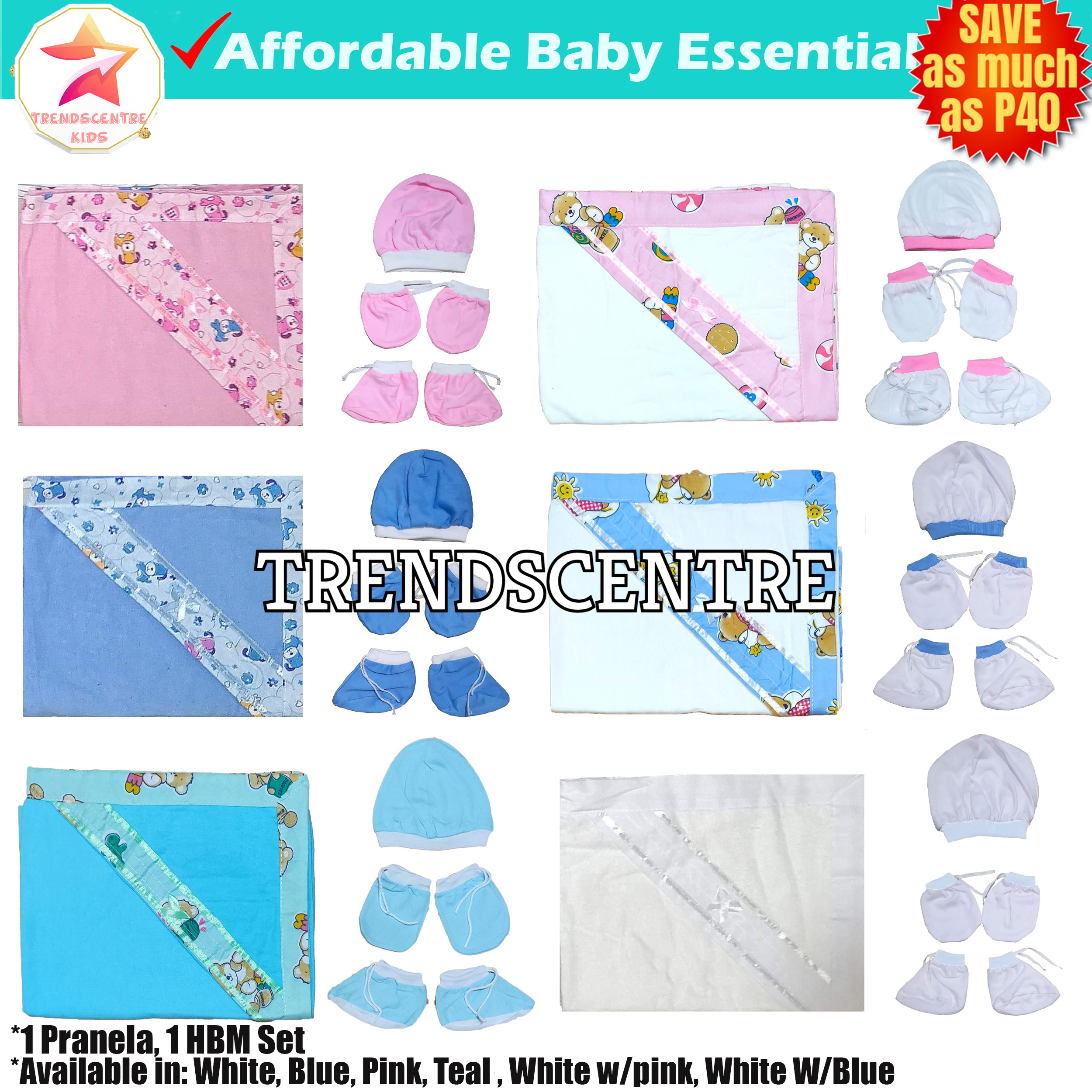 Blanket Pranela with 3in1 Bonnet Set for Newborn Baby Hood Receiving ...