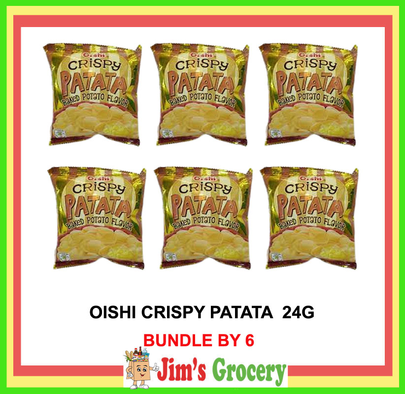 JIMS OISHI CRISPY PATATA BAKED POTATO FLAVOR SNACKS 24G (BY 6) | Lazada PH