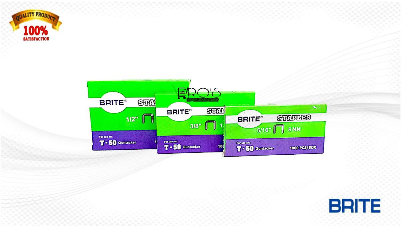 BRITE Gun Tacker Staple Wire (T-50) | Lazada PH