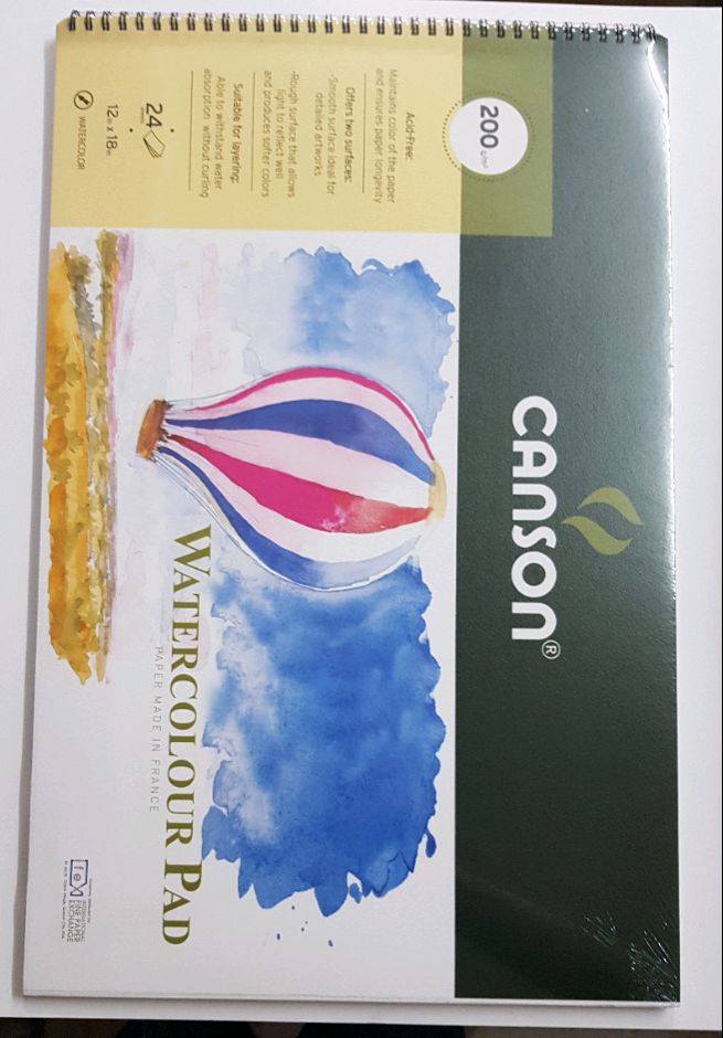 Canson Watercolor pad 12x18 | Lazada PH
