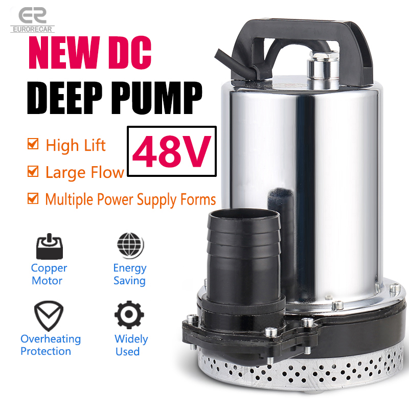 12V/24V/48V Submersible Pump Solar Shallow Well Pump Electric Vehicle ...