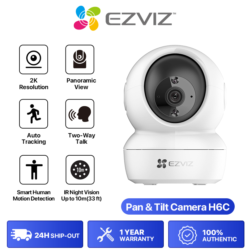 EZVIZ H6C 2MP CCTV Indoor Camera Home Security Wifi Camera 360° Pan&Tilt CCTV Camera | Lazada PH