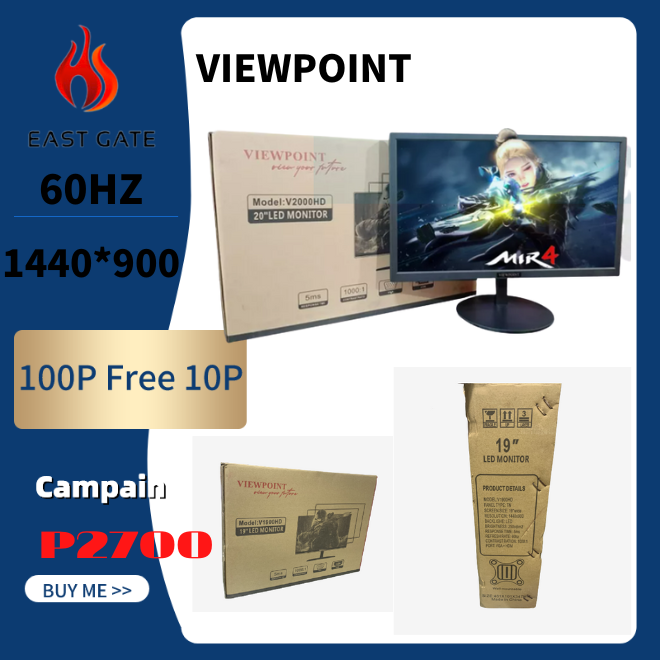 VIEWPOINT V1900HD 19 Inch HD 1440*900 60HZ Monitor Gaming Monitor ...