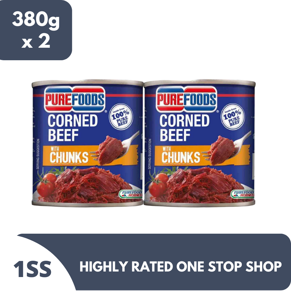 Purefoods Corned Beef Chunks 380g x 2 | Lazada PH