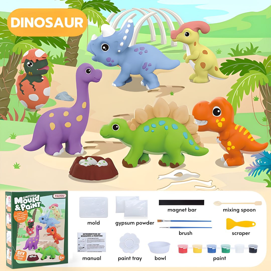 BYJ DIY Mould and Paint Plaster Fridge Magnets Kit for Kids | Lazada PH