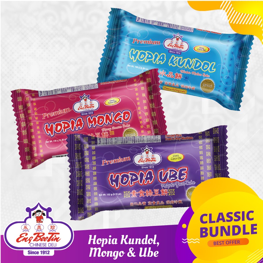 BEST SELLER!!! Eng Bee Tin Hopia Classics Bundle (Kundol, Mongo, Ube) | Lazada PH
