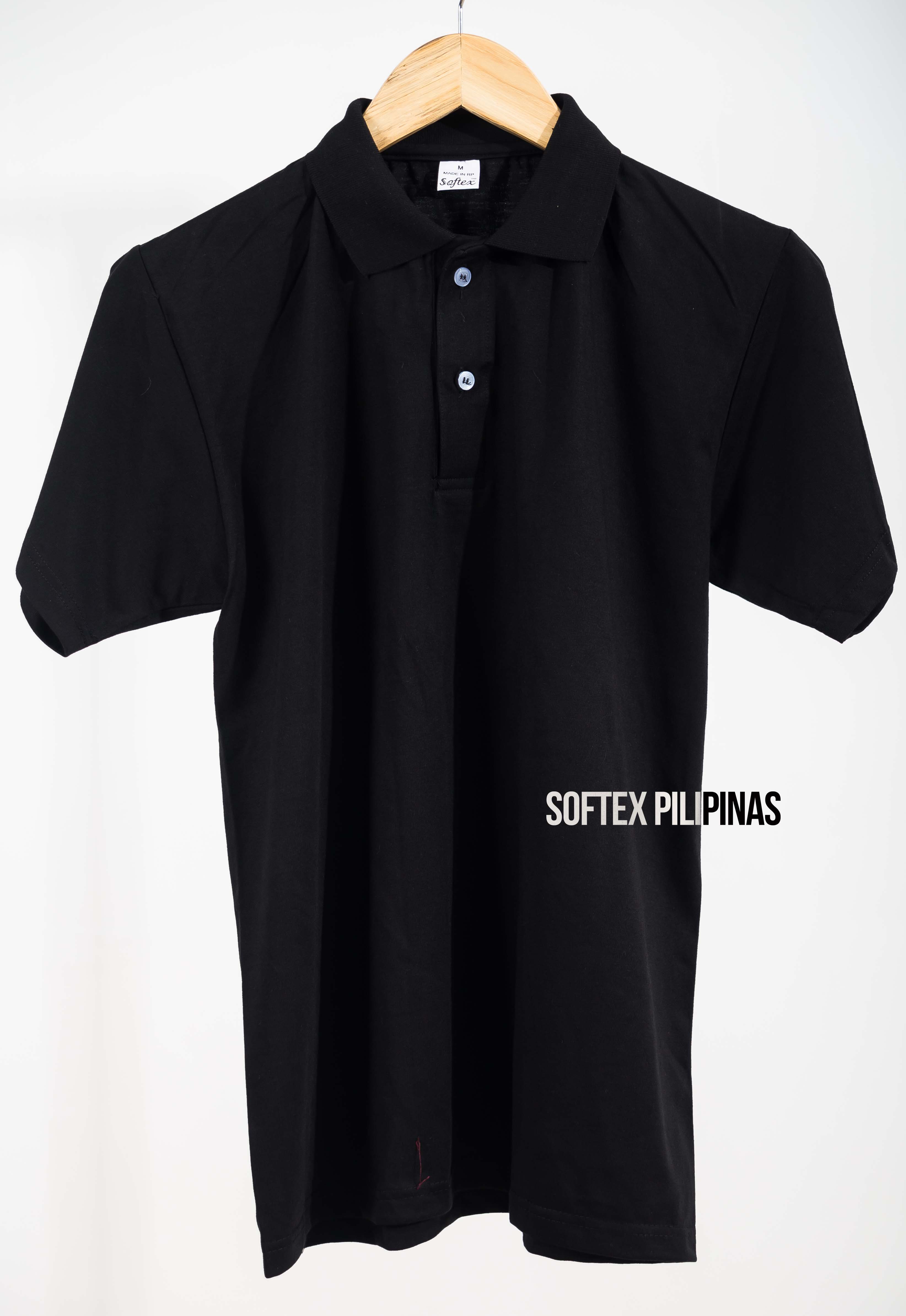 Softex / Whistler White & Black Color Honeycomb Poloshirt Cotton Unisex ...