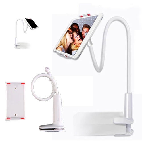 LAZY POD- 360 Degree Rotating Phone Mount Flexible Phone Clip Holder ...