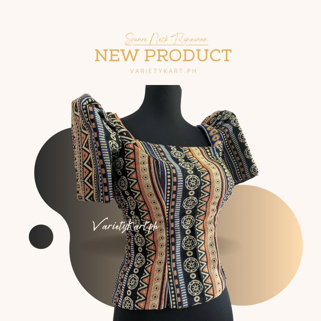 Filipiniana Top Inabel Linoco Shades of Yellow | Lazada PH