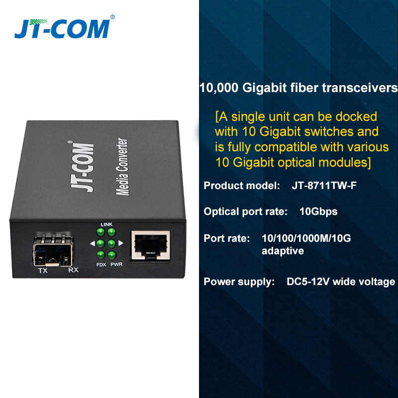 10G Enhanced SFP+ Media Converter 10GBase-T Ethernet Switch RJ45 To ...